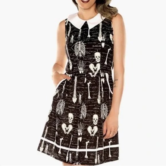Folter | Dresses | Vintage Folter Skeleton Bones Glowinthedark Dress ...